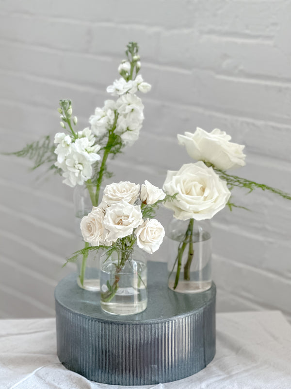 Bud Vase Trio | Classic Floral Accent